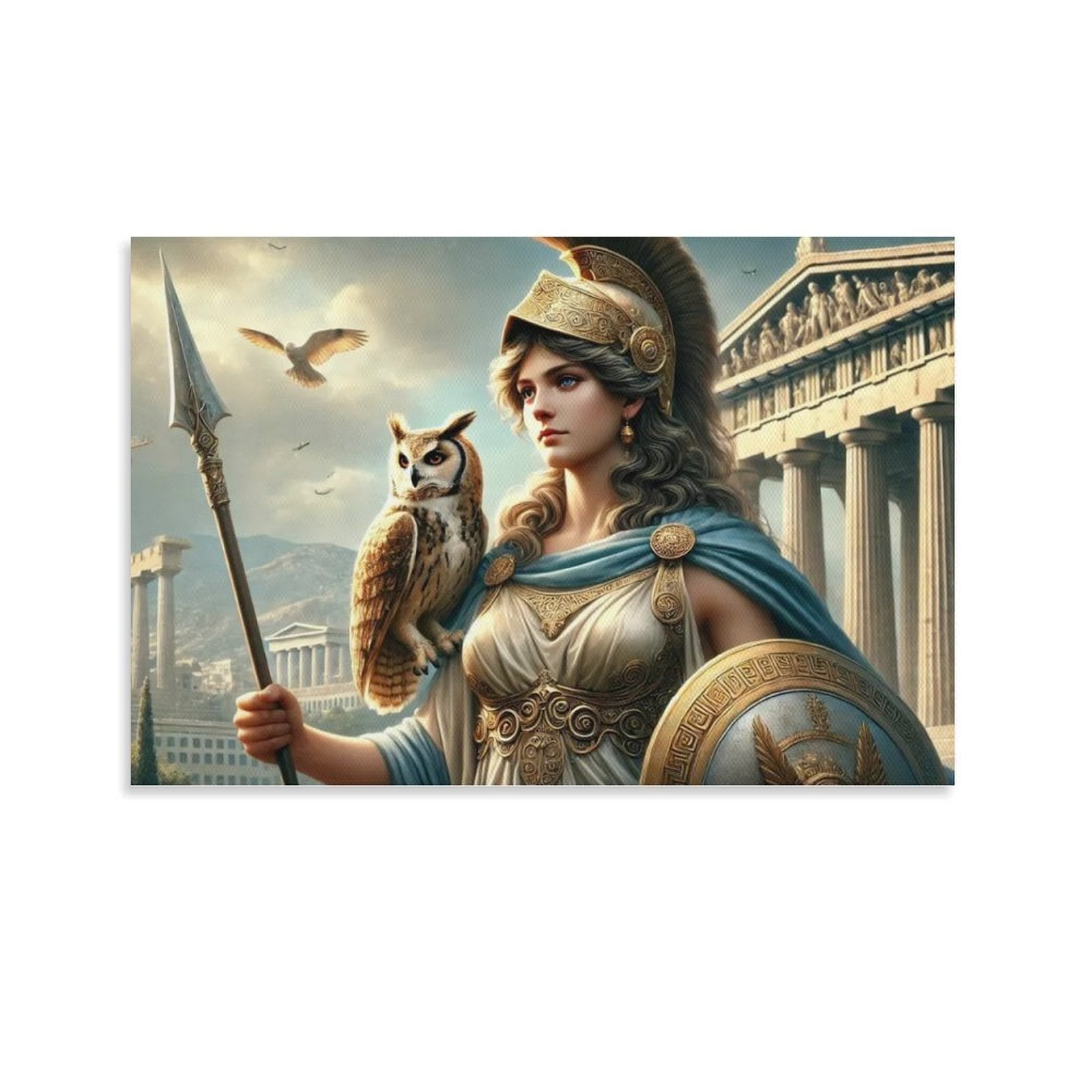 Greek Mythology Poster Athena - Goddess of Wisdom Artworks Picture ...