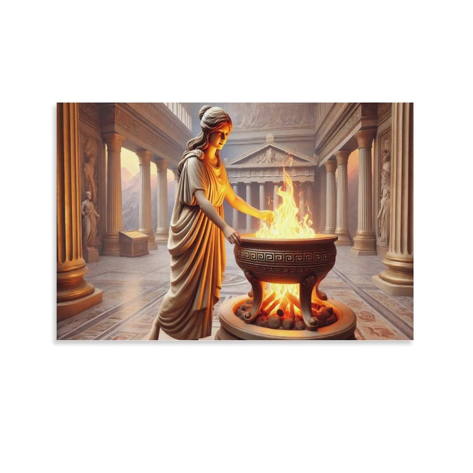 Greek Mythology Poster Hestia - Goddess of Hearth Posters Art Print ...