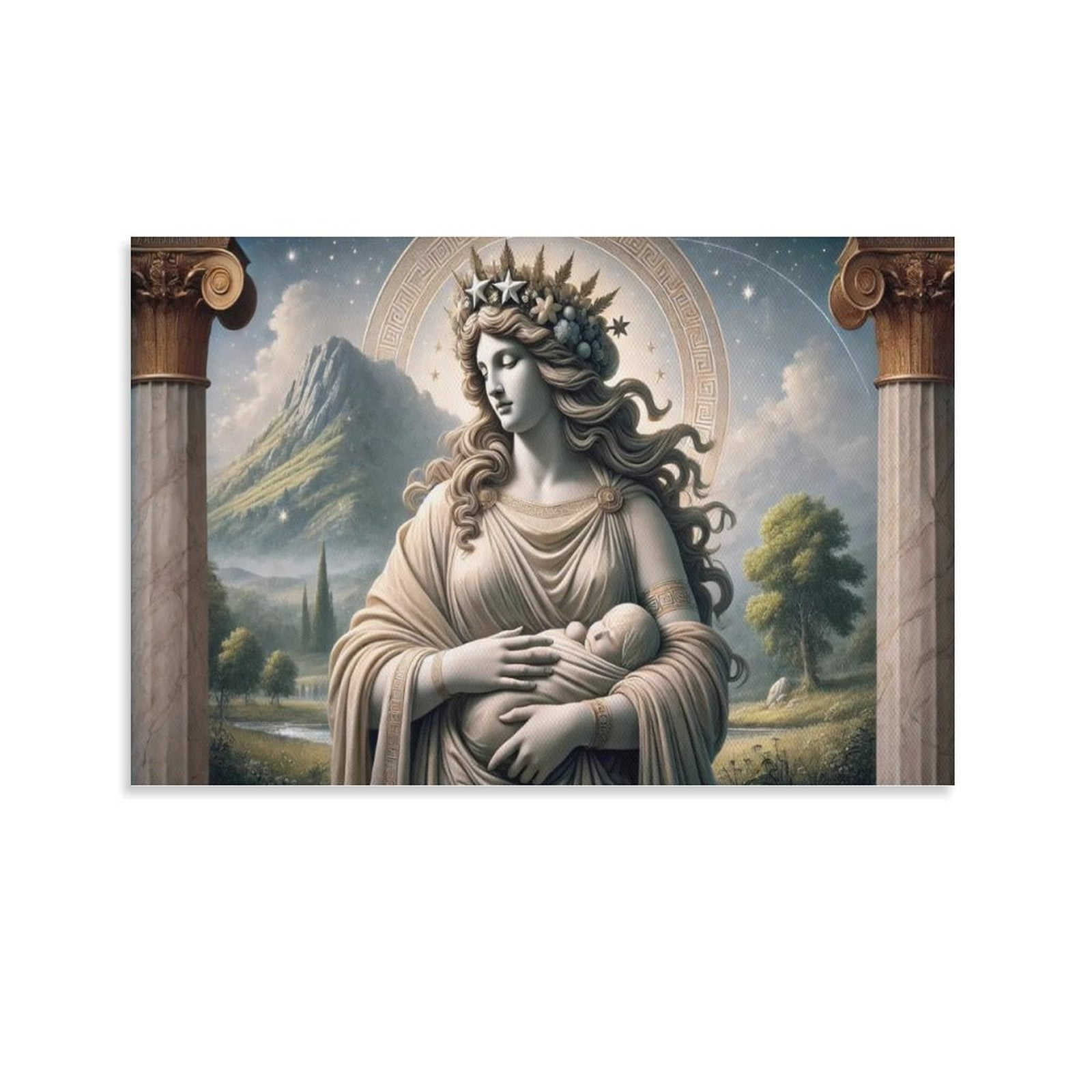 Greek Mythology Poster Rhea, The Mother of The Olympian Gods Home Decor ...