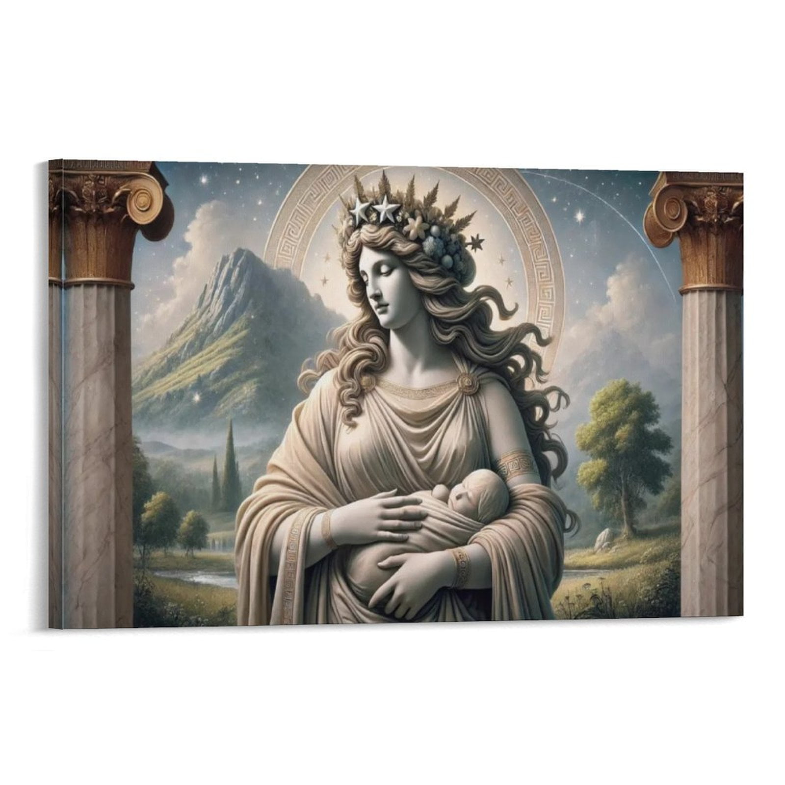 Greek Mythology Poster Rhea, The Mother of The Olympian Gods Canvas ...
