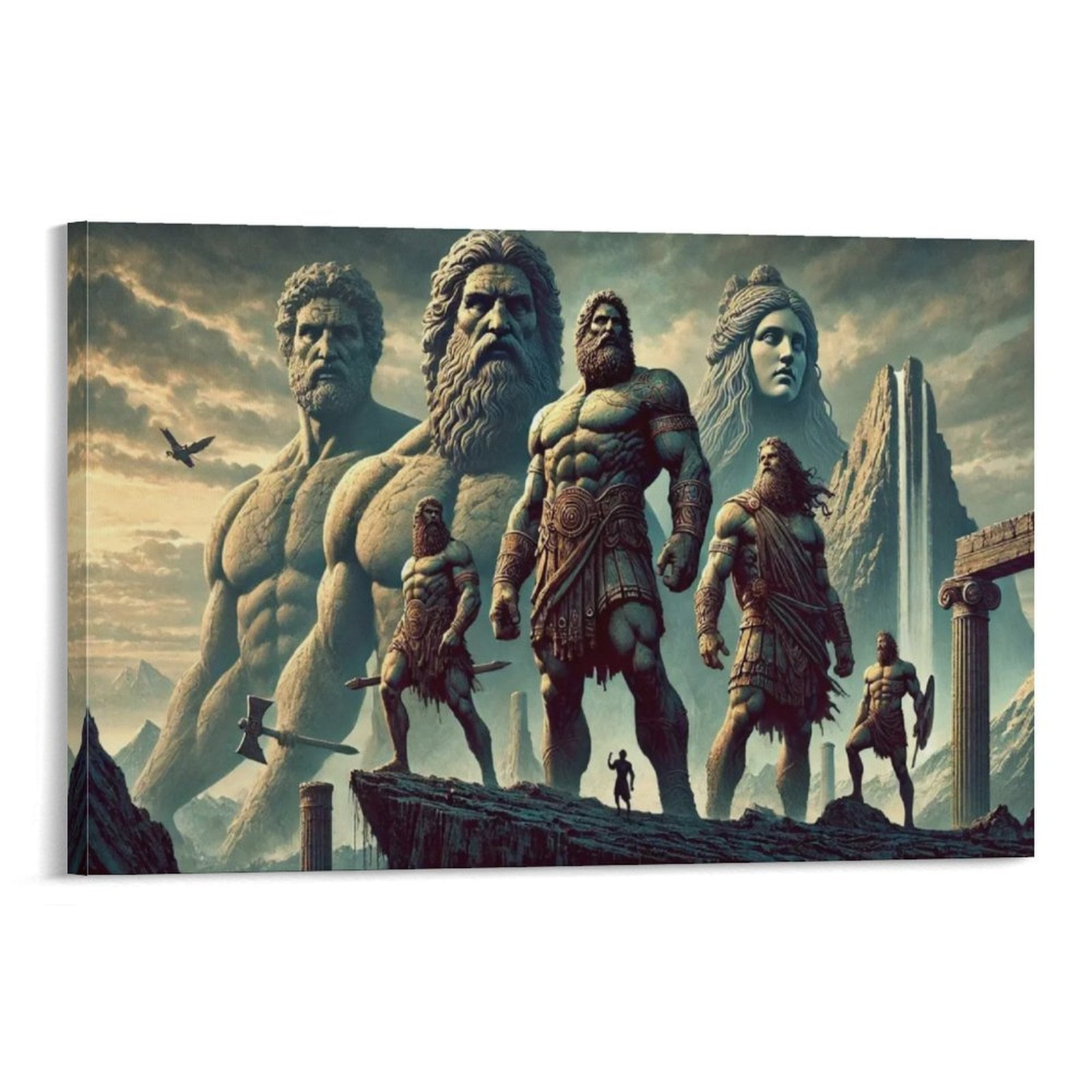 Greek Mythology Poster Titan Print Photo Art Painting Canvas Poster ...