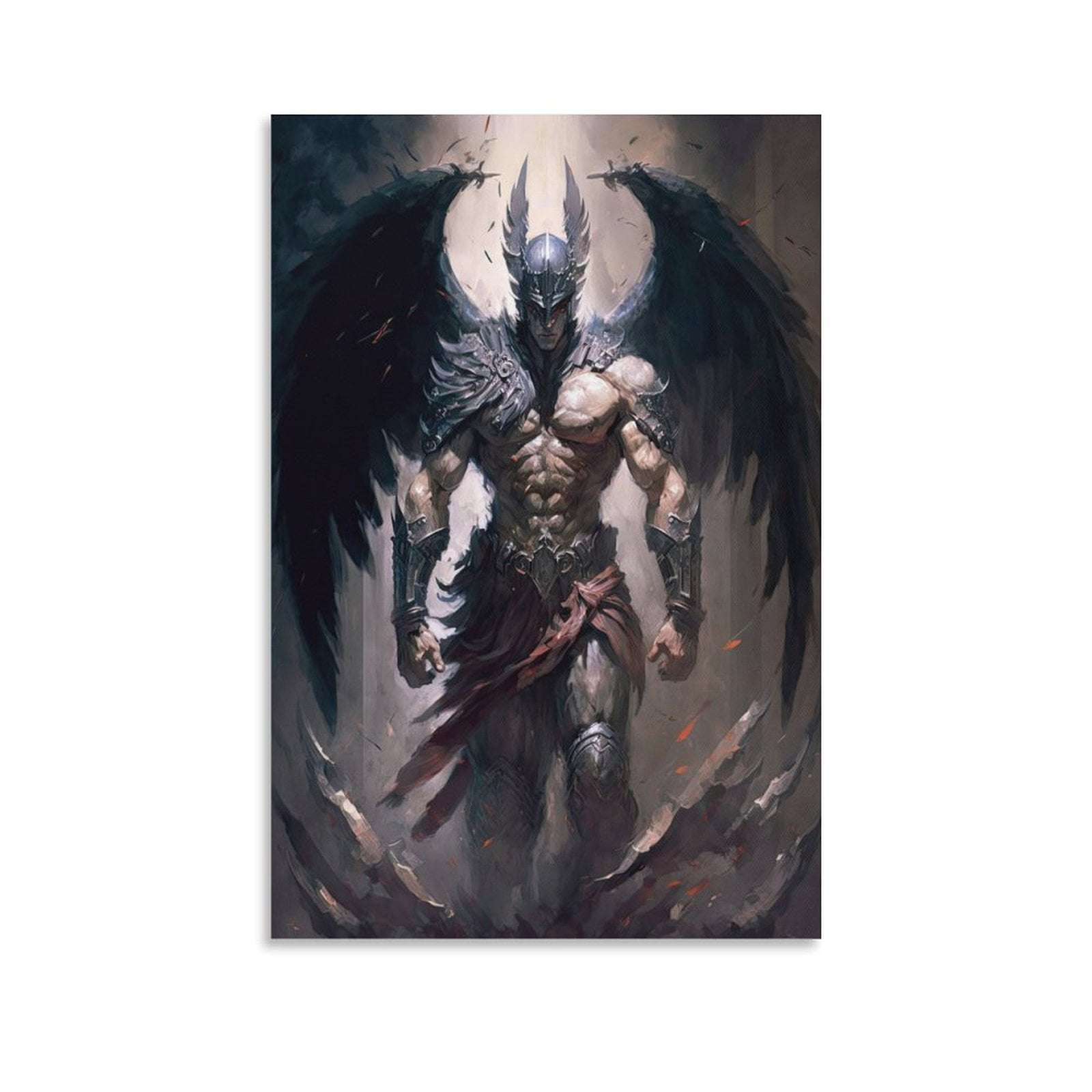 Greek Mythology Poster Warrior Posters Wall Art Painting Canvas Gift ...