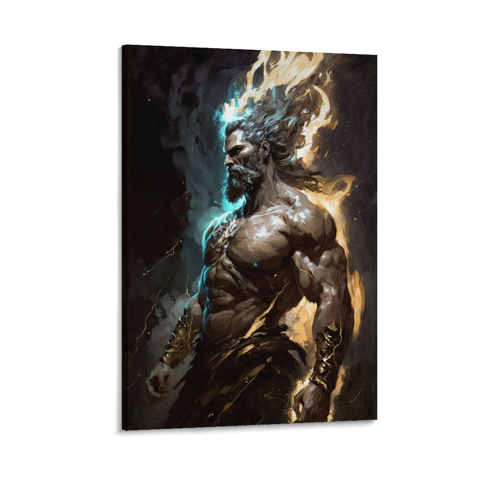 Greek Mythology Poster Zeus Canvas Wall Art Poster Decorative Bedroom ...