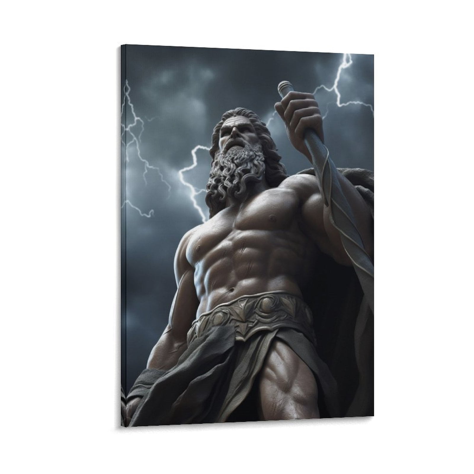 Greek Mythology Poster Zeus God Of Thunder Artworks Picture Print ...