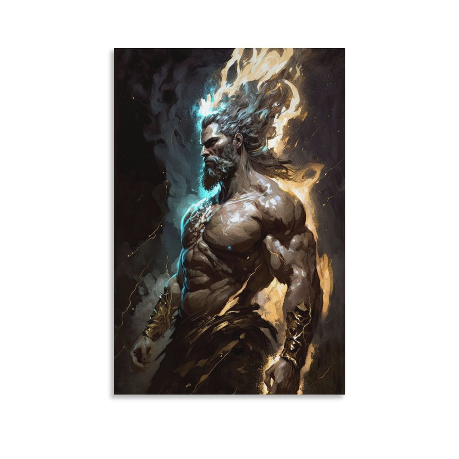 Greek Mythology Poster Zeus Wall Art Poster Gifts Bedroom Prints Home ...