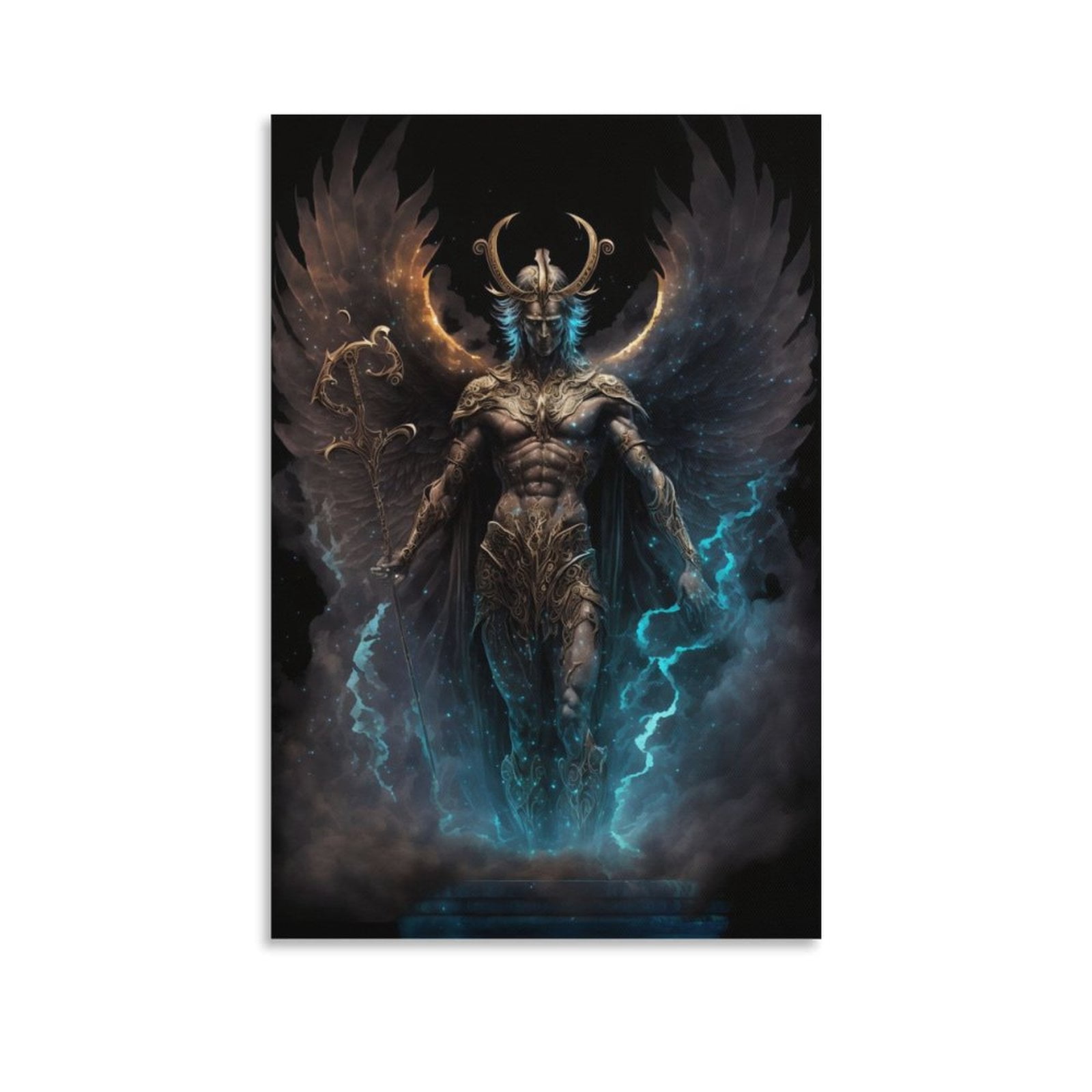 Greek Mythology Tanatos The God of Death Poster Artworks Picture Print ...