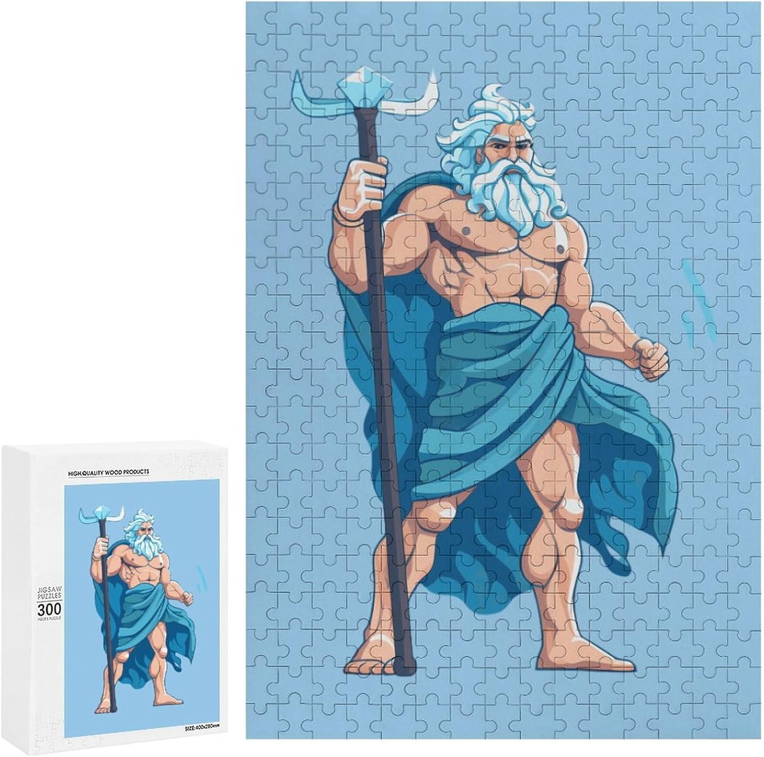Greek Mythology Zeus Jigsaw Puzzles for Adults 300 PCS Wooden Puzzles ...