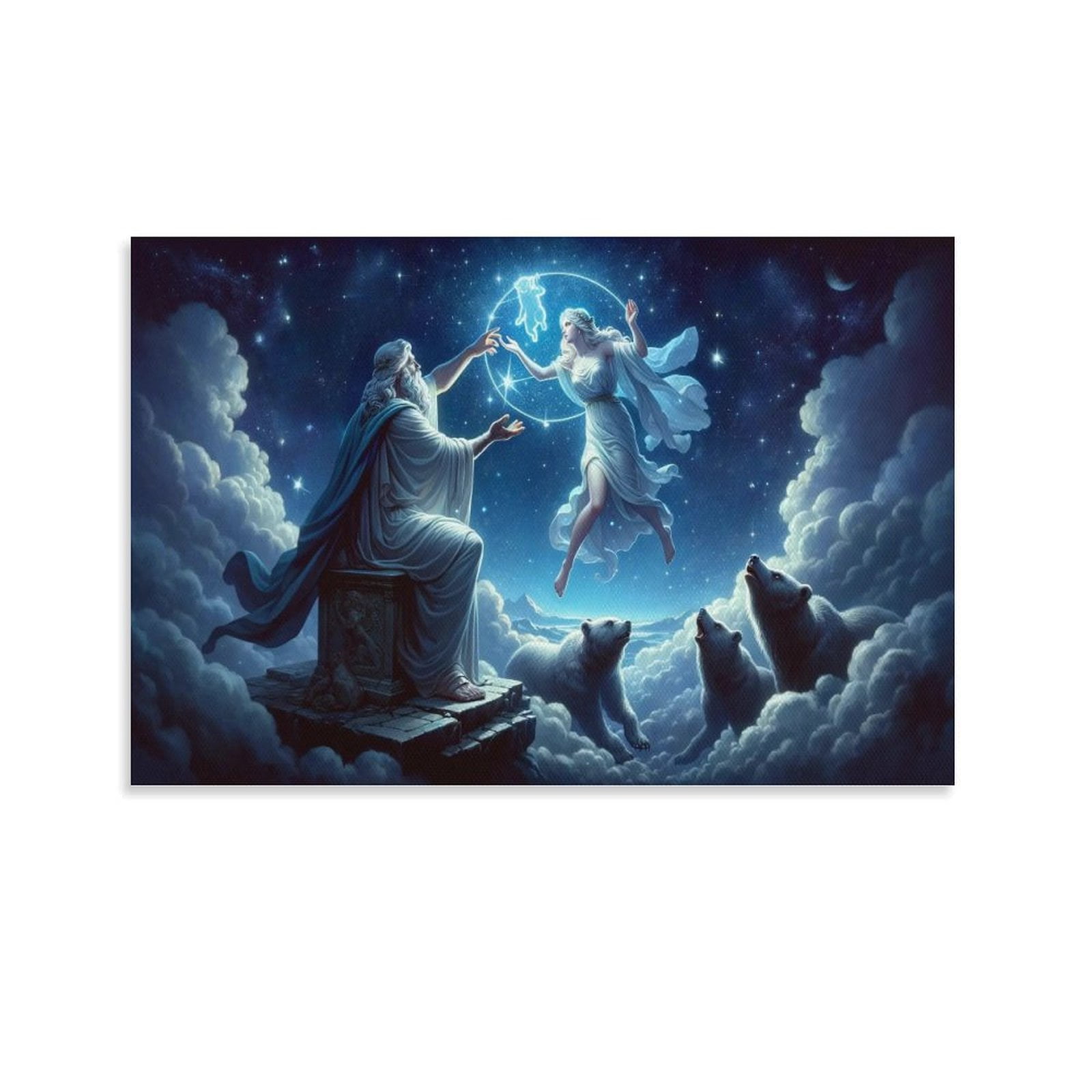 Greek Myths About The Stars Poster Ursa Major And Minor Posters Wall ...