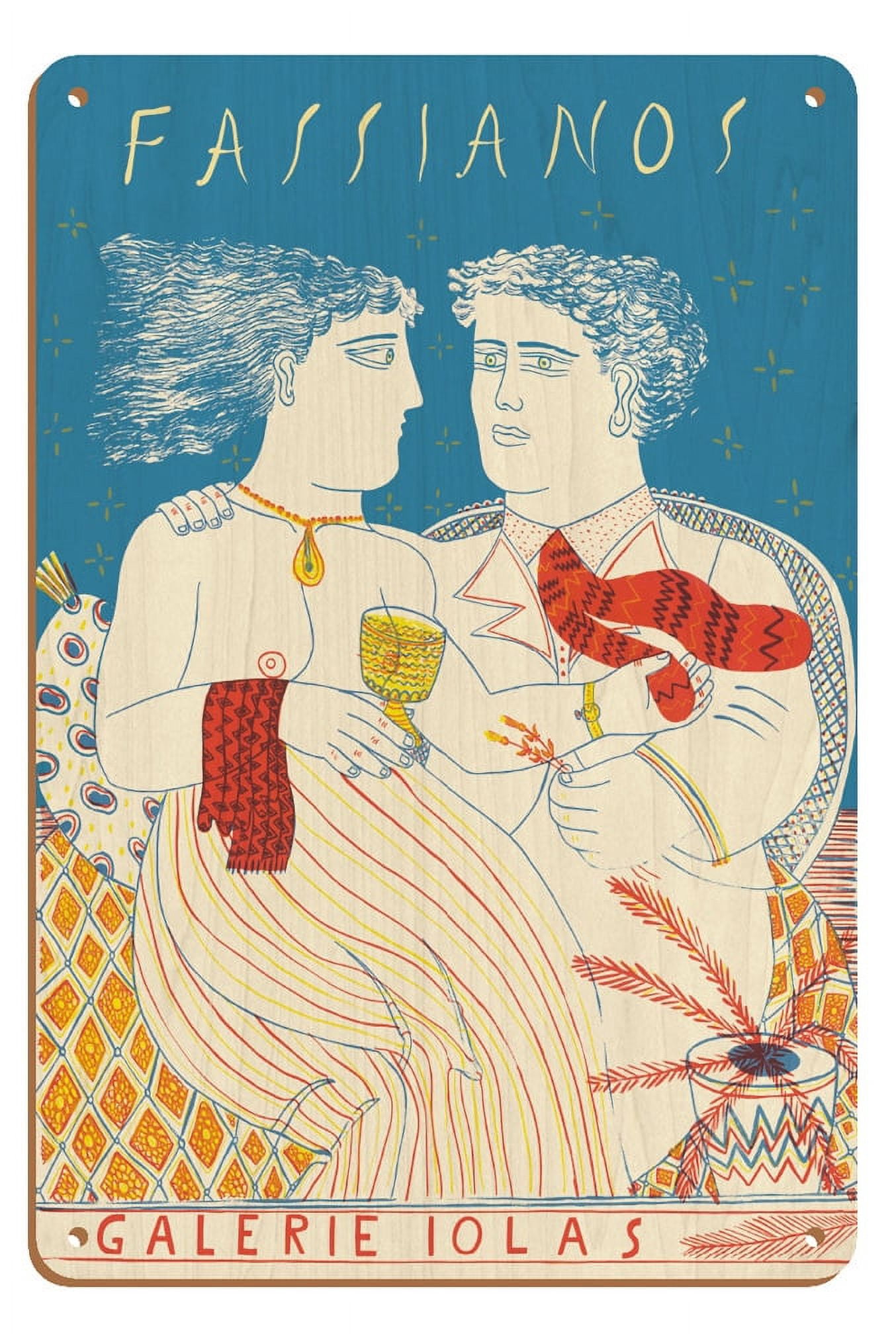 Greek Painter Fassianos Expo - Galerie Iolas - Vintage Art Exhibition ...