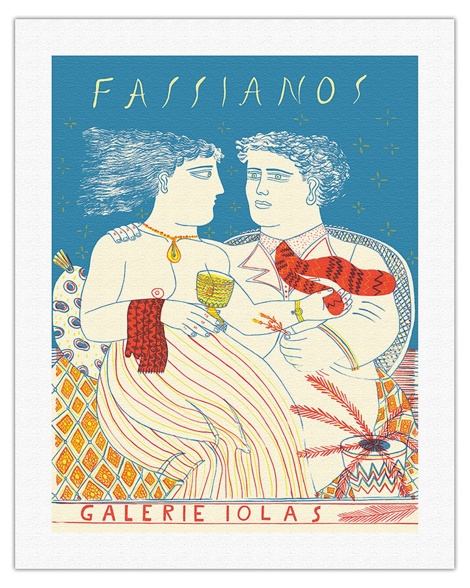 Greek Painter Fassianos Expo - Galerie Iolas - Vintage Art Exhibition ...