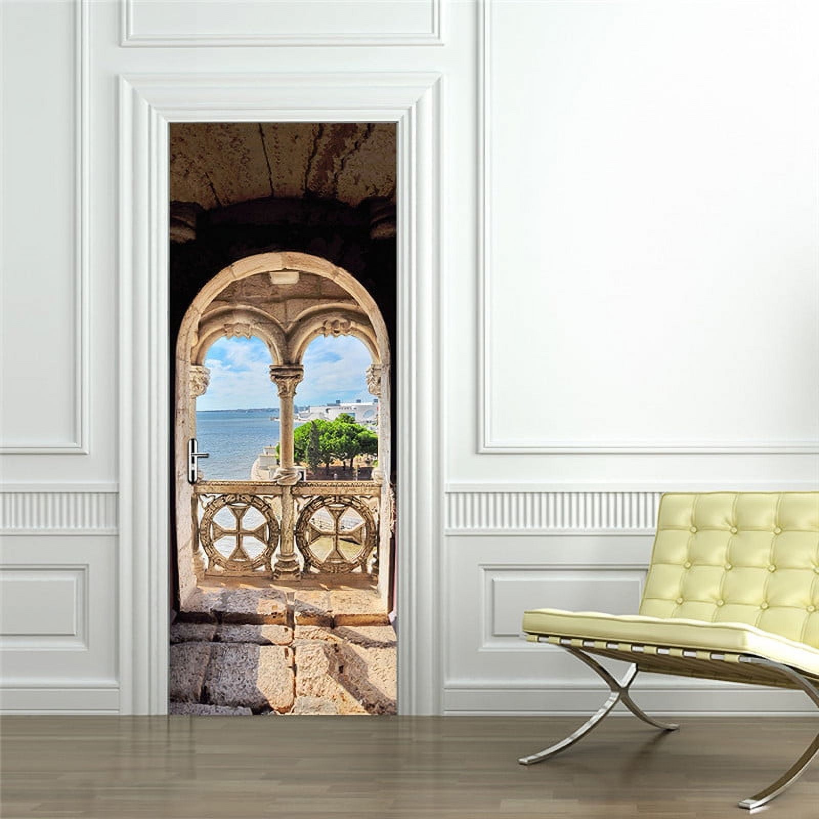 Greek Porch Wall Sticker On The Door Peel And Stick Vinyl Home ...