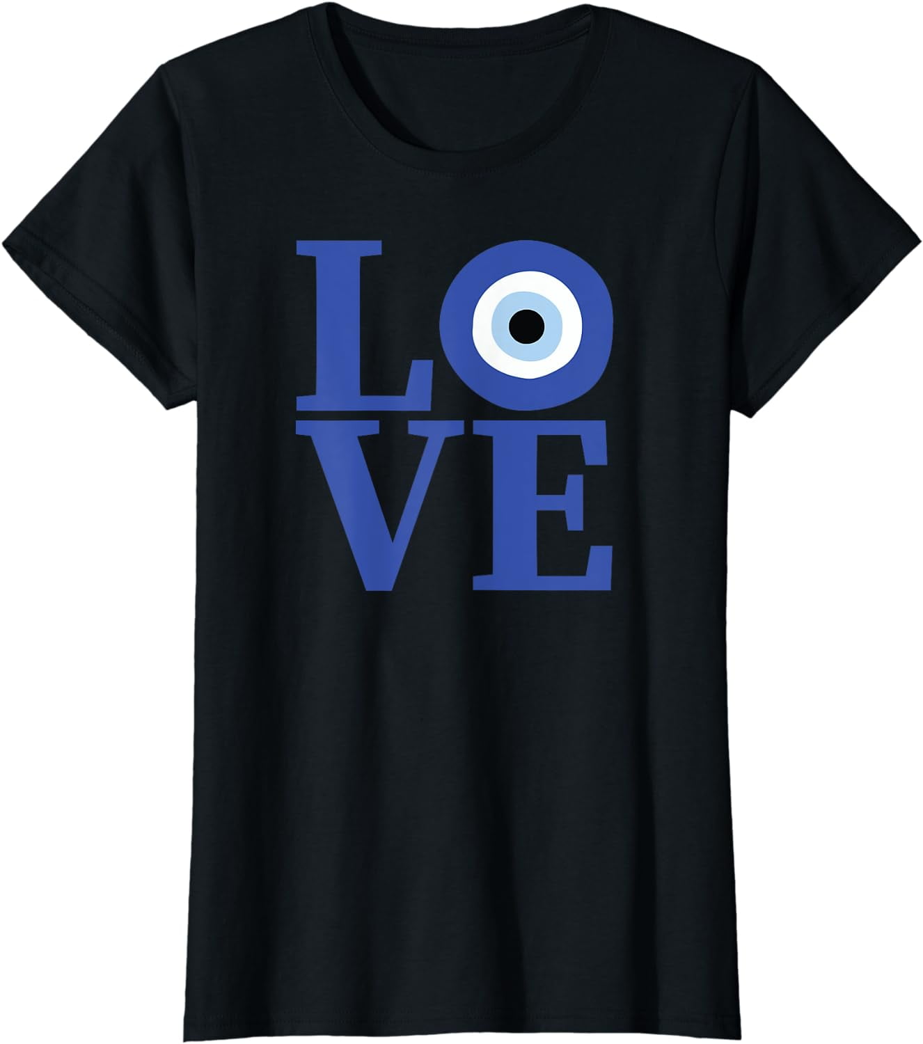 Greek Pride Love Evil Eye Greece Flag Colors T-Shirt - Walmart.com