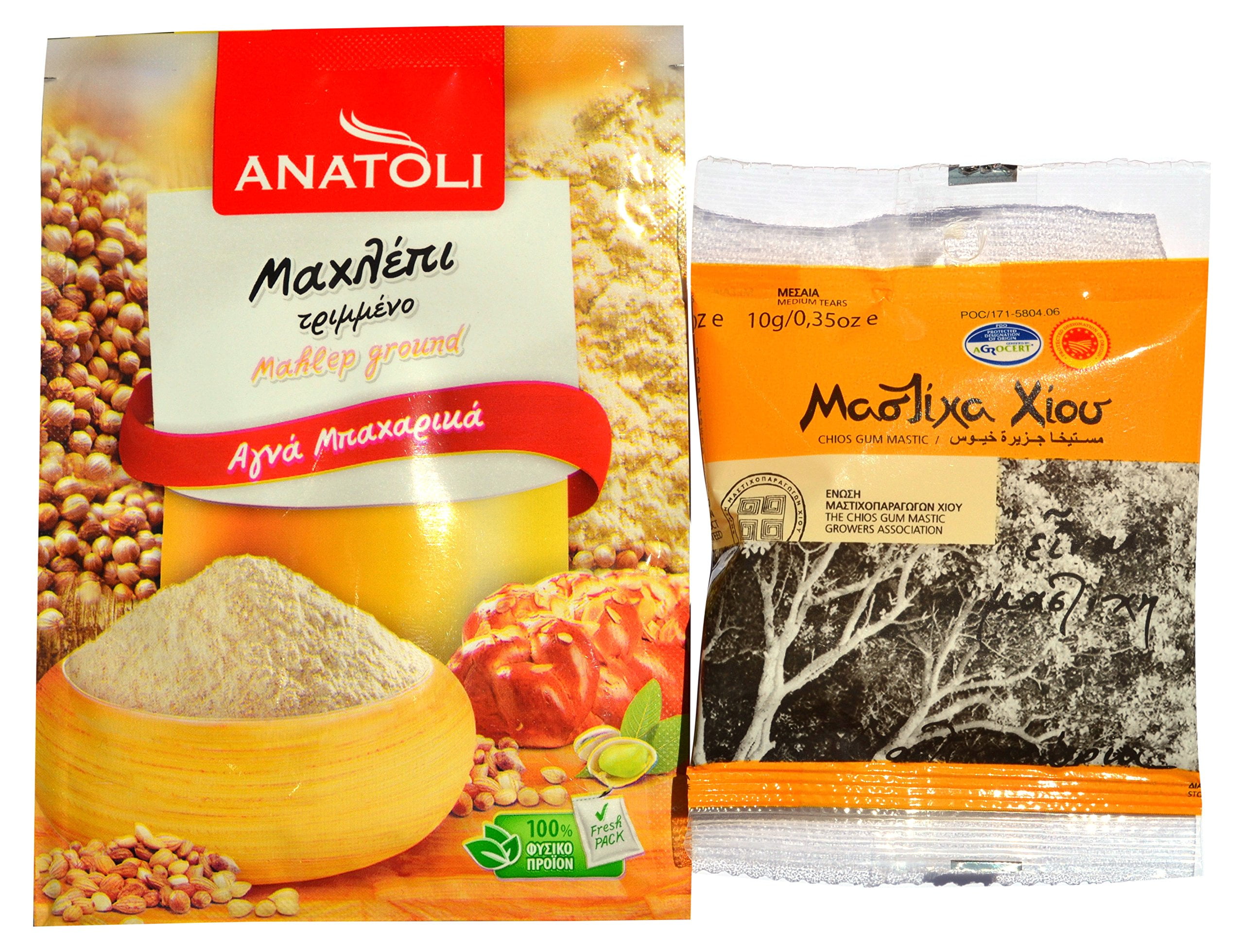 Greek Pure Gum Mastic DEF29 of Chios 10g and Ground Mahlep for Cooking ...