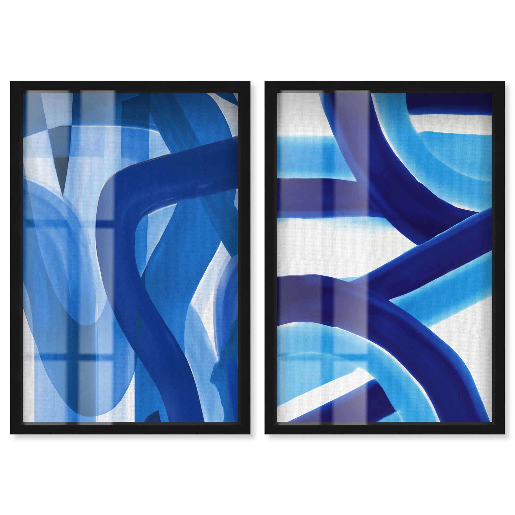 Greek Waves Duo Shadowbox Print Sage Gold Wall Art Set by Art Remedy ...