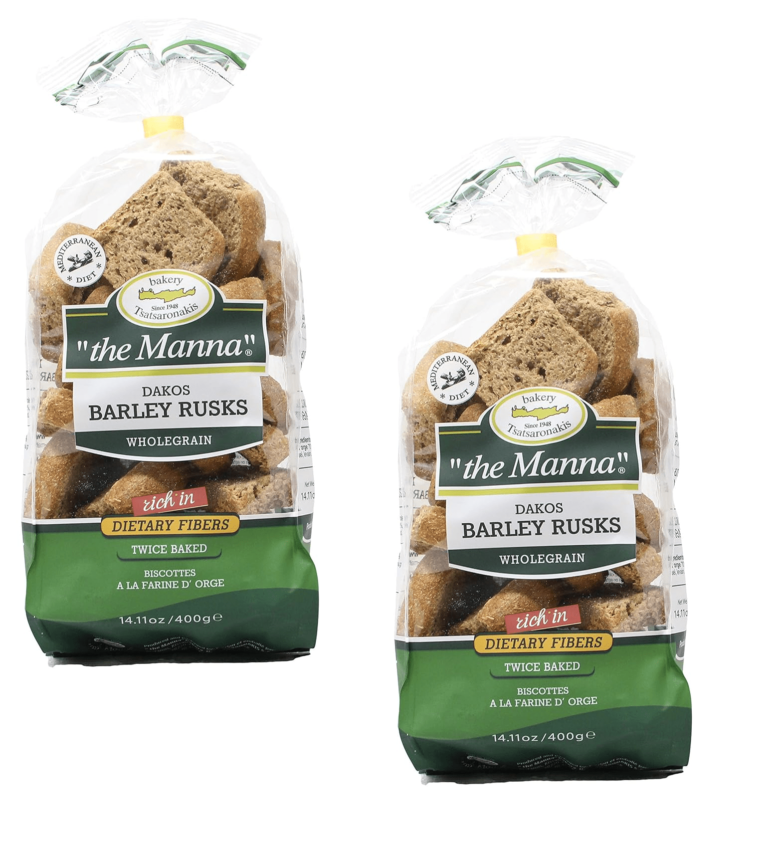 Wholegrain Rye Rusks Barley Rusks Regular 2 Bags 21.16 oz Each ...