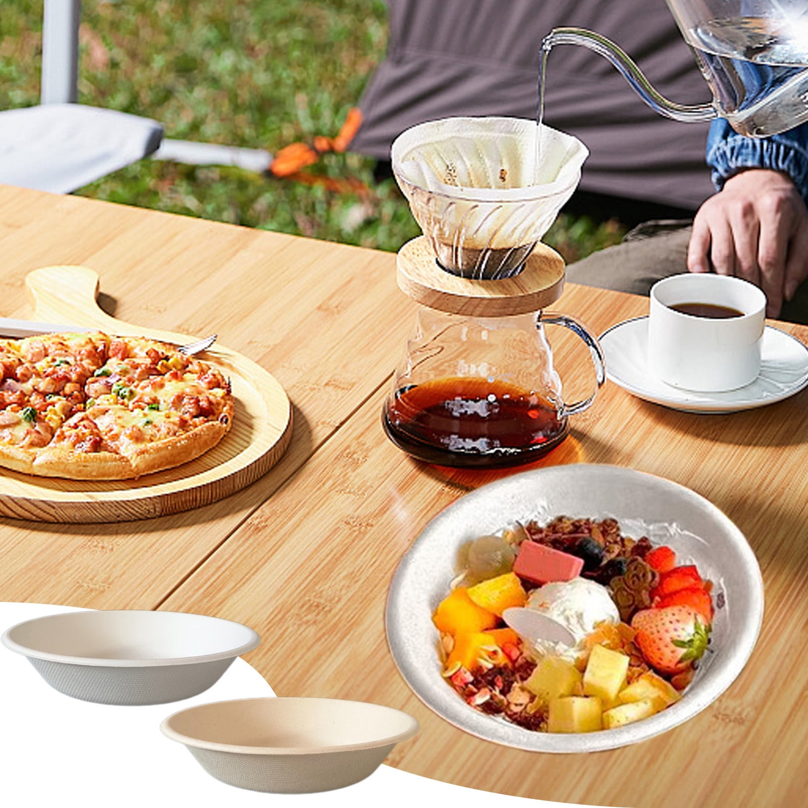 Greek Yogurt Bowl Cold Extract Insulated Serving Bowl for Shaved Ice ...