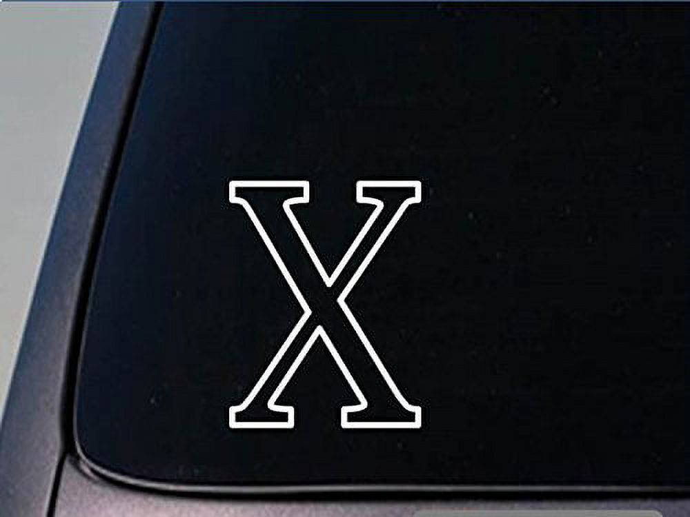 Greek letter Chi X sticker *H272* 6 inch tall vinyl fraternity sorority ...