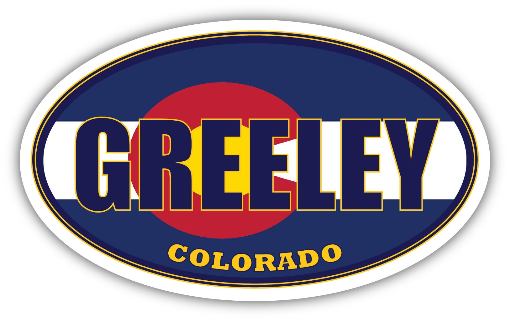 Greeley City Colorado State Flag | CO Flag Weld County Oval State ...
