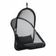 Greemotion Crush Outdoor Foldable Mesh Egg Swing Chair in Black Fabric - Walmart.com
