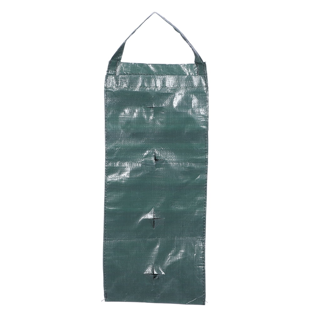 Green 1 Set Hanging Grow Bags with Handles for Upside Down Strawberry ...