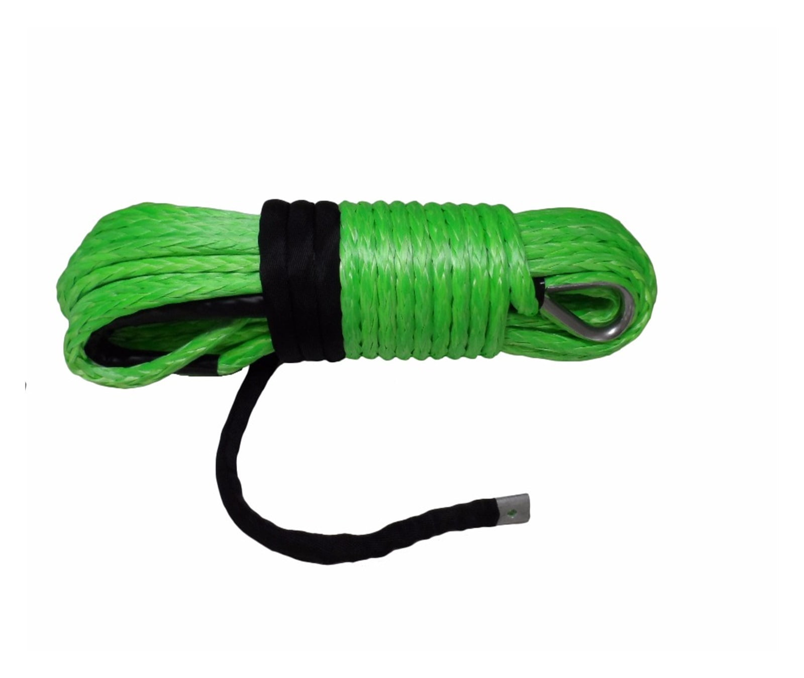 Green 10mm*30m Synthetic Winch Rope,ATV Winch Kit,Boat Winch Rope,UTV ...