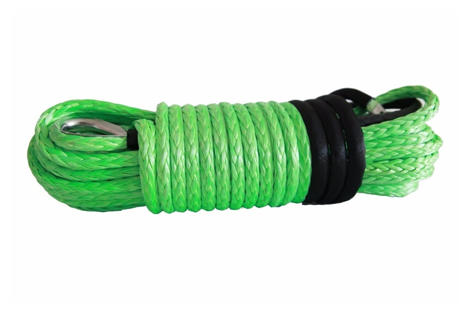 Green 12mm*30m Synthetic Winch Rope,Replacement Winch Cable,ATV Winch ...