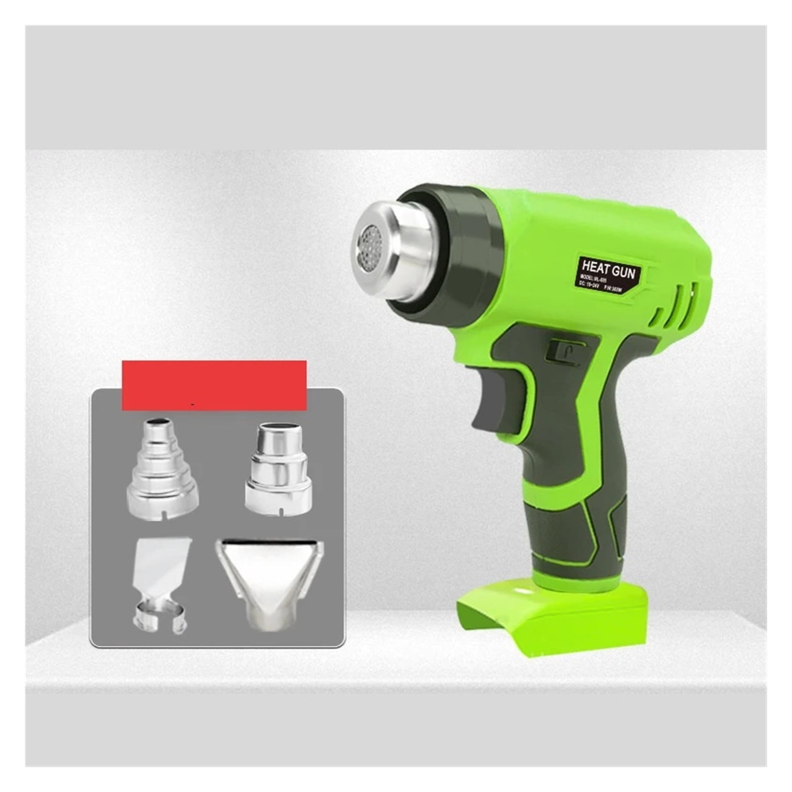 Green 18V Battery Handheld Hot Air Machine Cordless Heat Machine ...