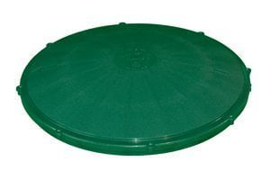 Green 24" Domed Lid for Septic Tank Risers, Pre-Cast Wastewater System ...