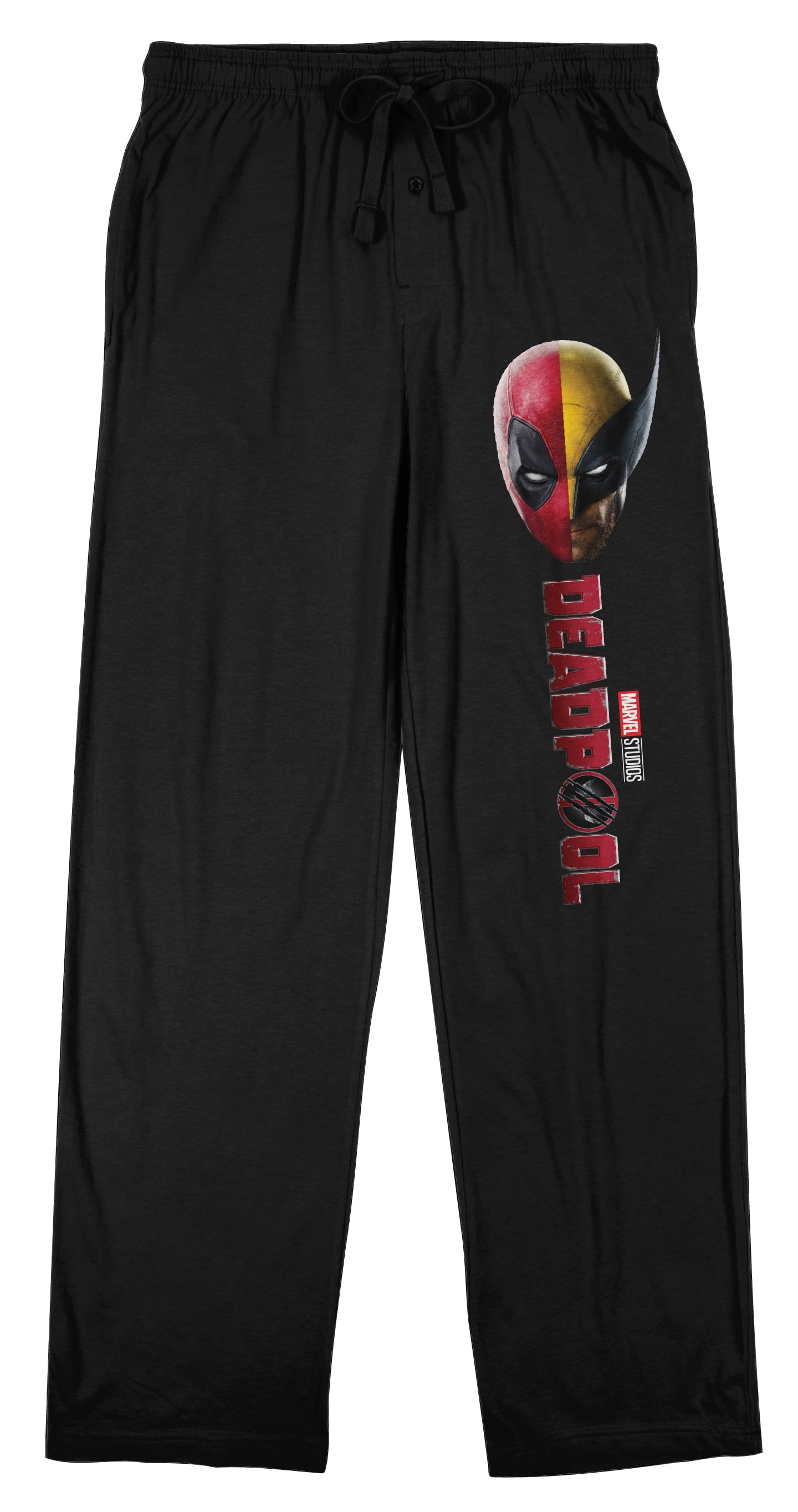 Deadpool 3 Deadpool and Wolverine Men's Black Sleep Pajama Pants-Small ...