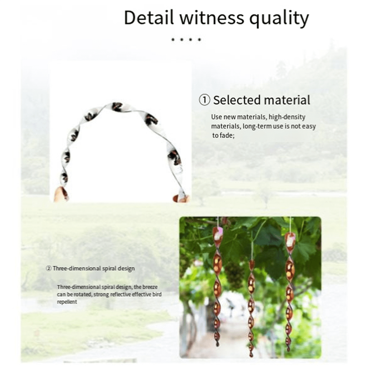 Green 30cm Bird Repellent Reflex Startle Stick - Decorative Rotating ...