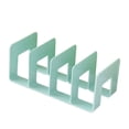 Green 4-Compartment Plastic Desk Bookend Divider,Vertical File Book ...