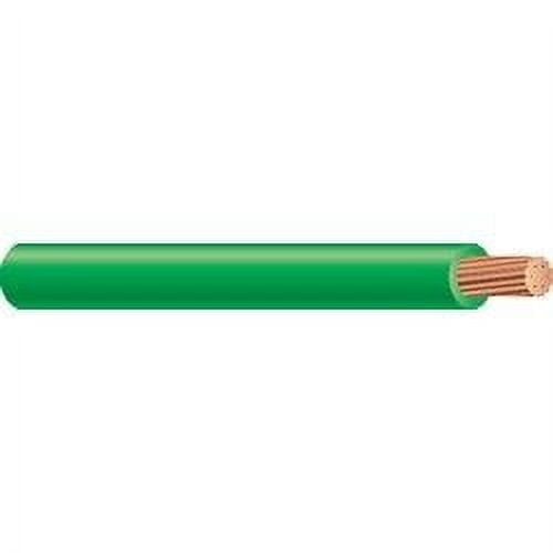 Green 4 Gauge THHN 19-Stranded Copper Building Wire (100ft Cut ...