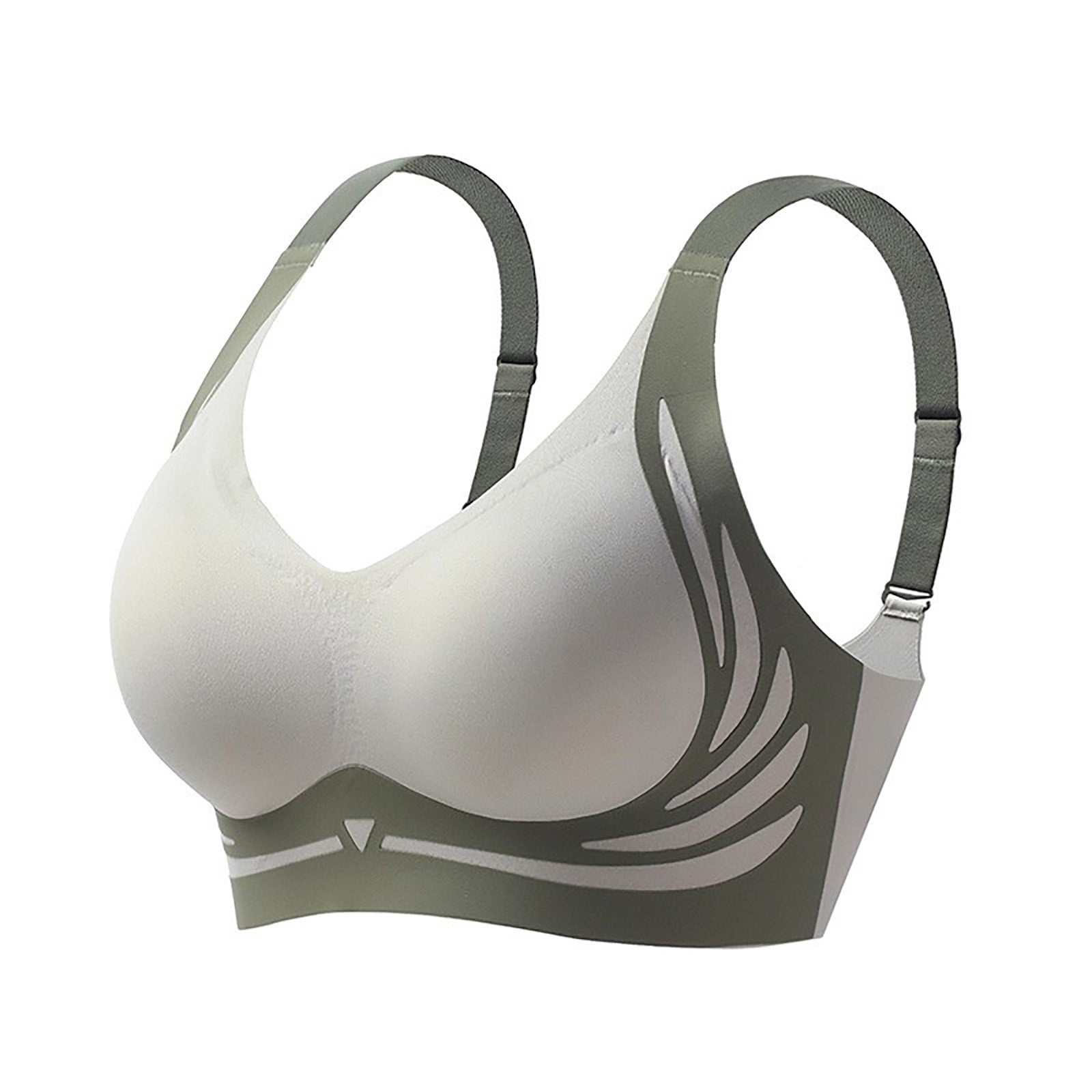 Green 4X-Large Women's Wireless Bra with Strapless Bra for Women ...