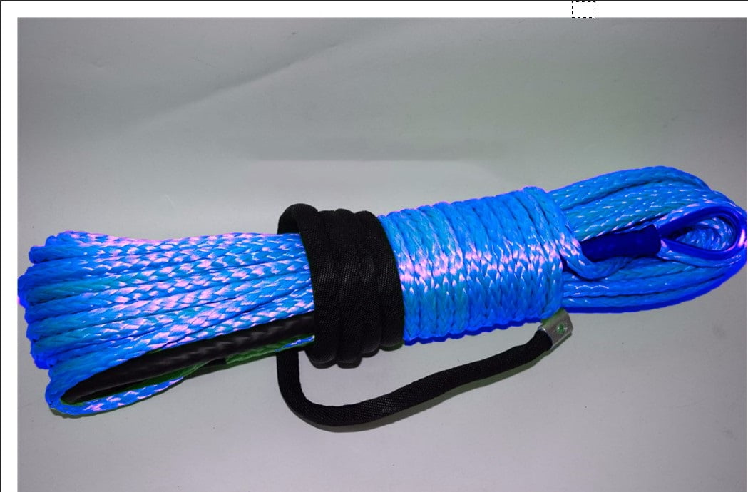 Green 5/16"*100ft Synthetic Rope,Tow Rope Car,Spectra Winch Rope ...