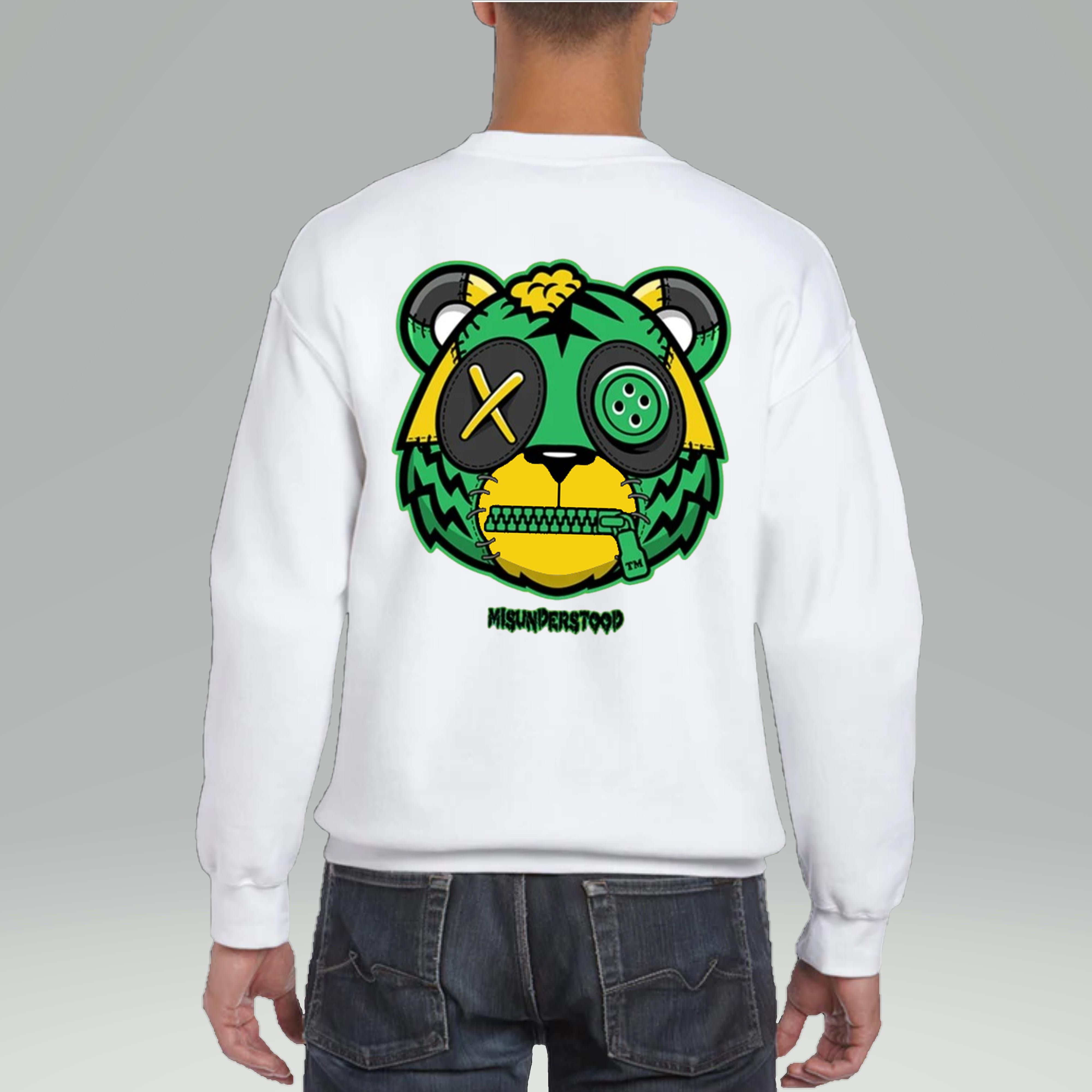 Green 5S Sweatshirt Misunderstood Tiger - Walmart.com