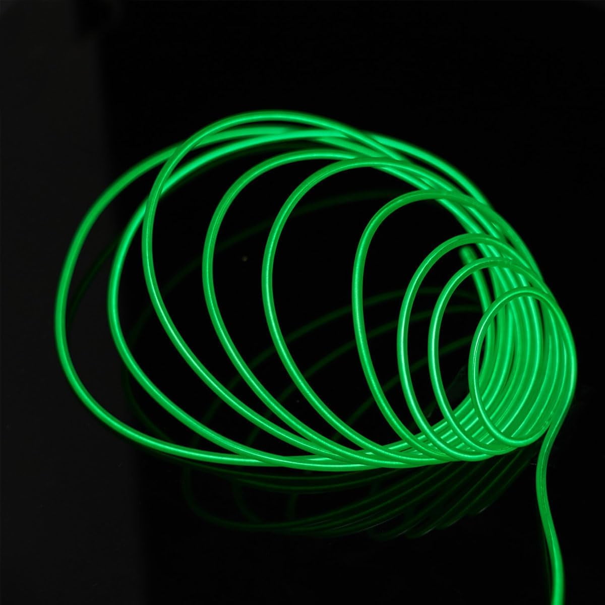 Green 5m El Wire, Portable Neon Wire Cuttable Glowing Neon Lights for ...