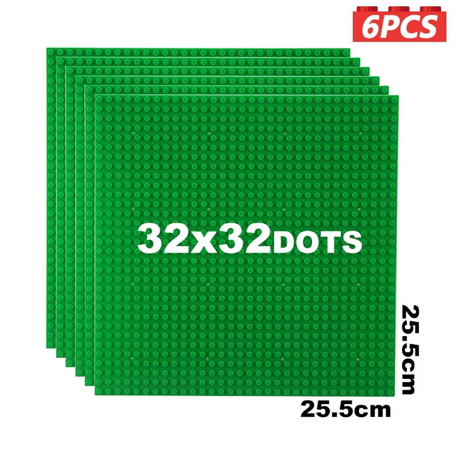 Green 6PCS Bricks Baseplates 32*32 Dots Constructor Base Classic ...