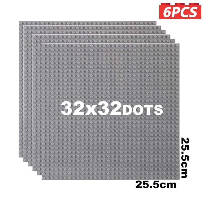 Green 6PCS Bricks Baseplates 32*32 Dots Constructor Base Classic ...