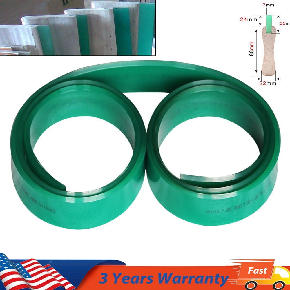 Green 70 Durometer Squeegee Blade Silk Screen Printing 6FT Rubber Blade ...