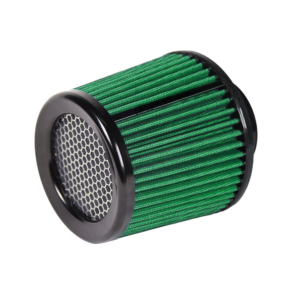 Green 76mm 3" Cold Air Intake Cone Replacement High Flow Inlet Dry ...
