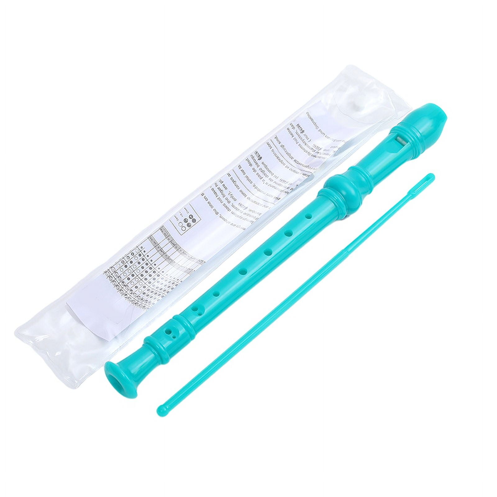 Green-8 Holes Soprano Recorder with Cleaning Rod, German Style C Key ...