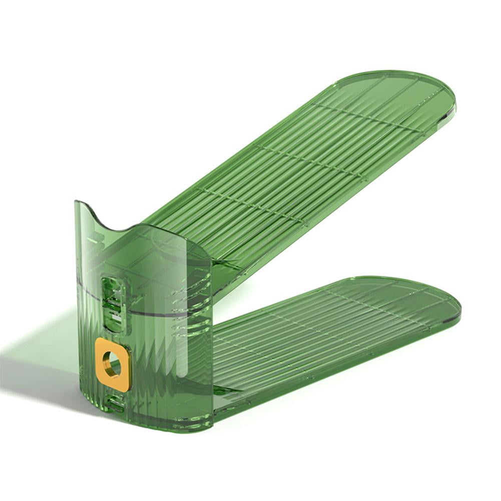 Green (A) $ Shoe rack, shoe cabinet, storage shoe tray, transparent ...