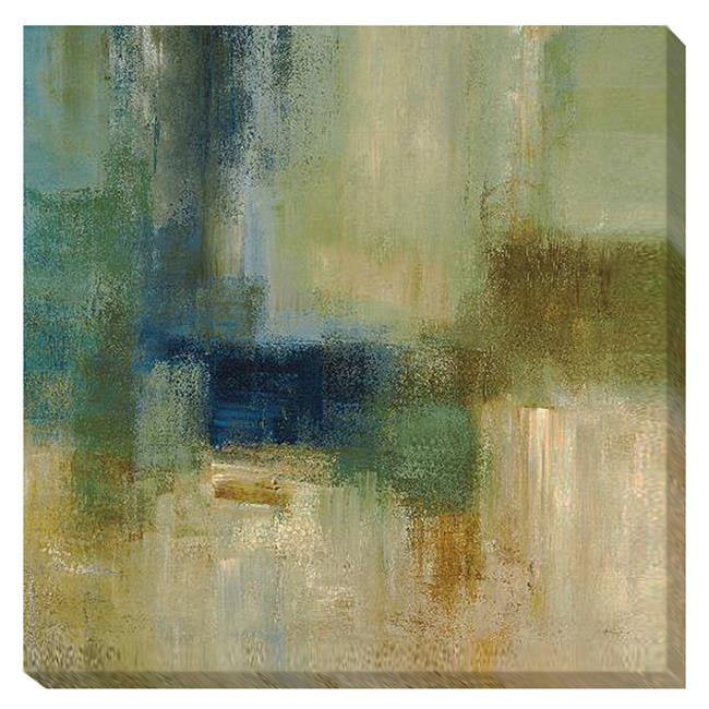 Green Abstract Canvas Artwork - 27 in. - Walmart.com