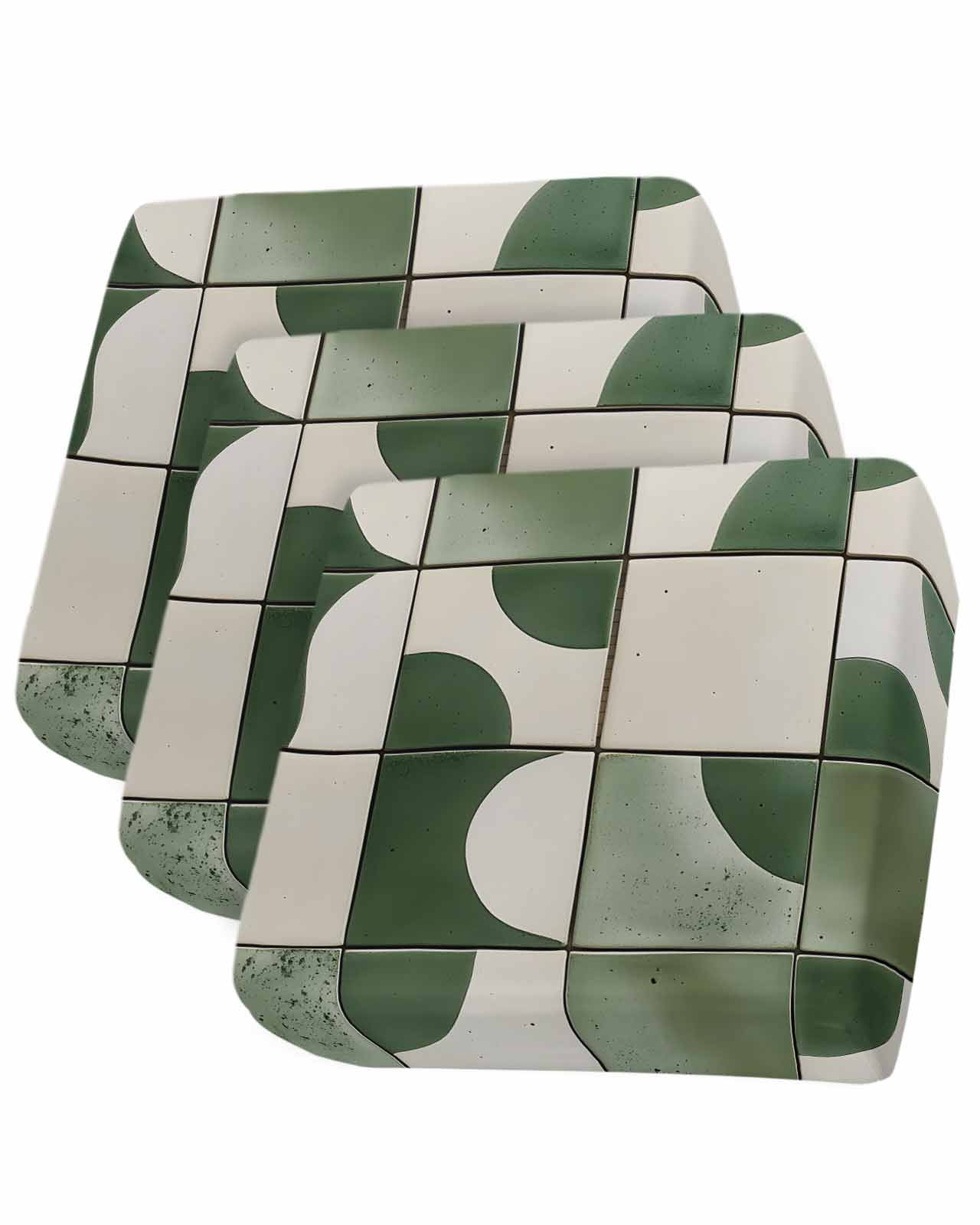 Green Abstract Sofa Couch Cushion Covers Washable, Removable ...
