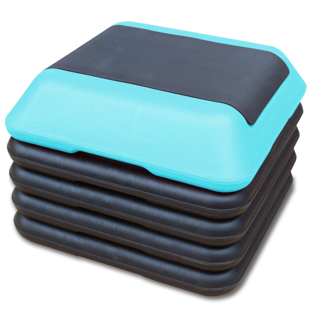 Green Adjustable Aerobics Step Fitness Riser Workout Training Platform ...