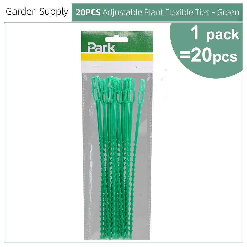 Green Adjustable Plant Tie Flexible Garden Twist Cable Tree Shrub ...