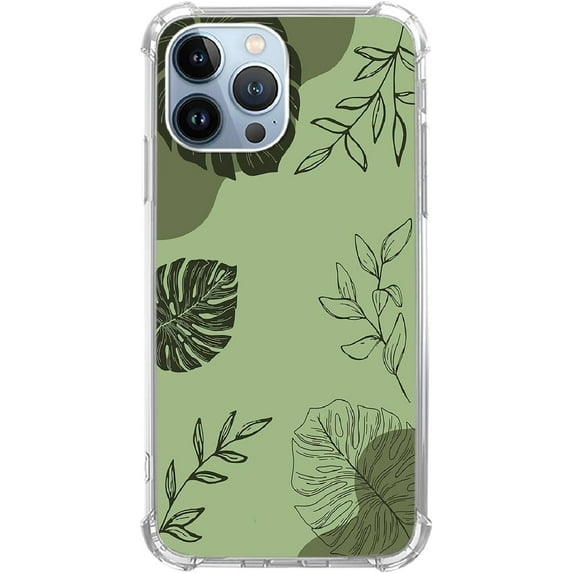Green Aesthetic Phone Case Compatible with 12 Pro Max, Boho Green ...