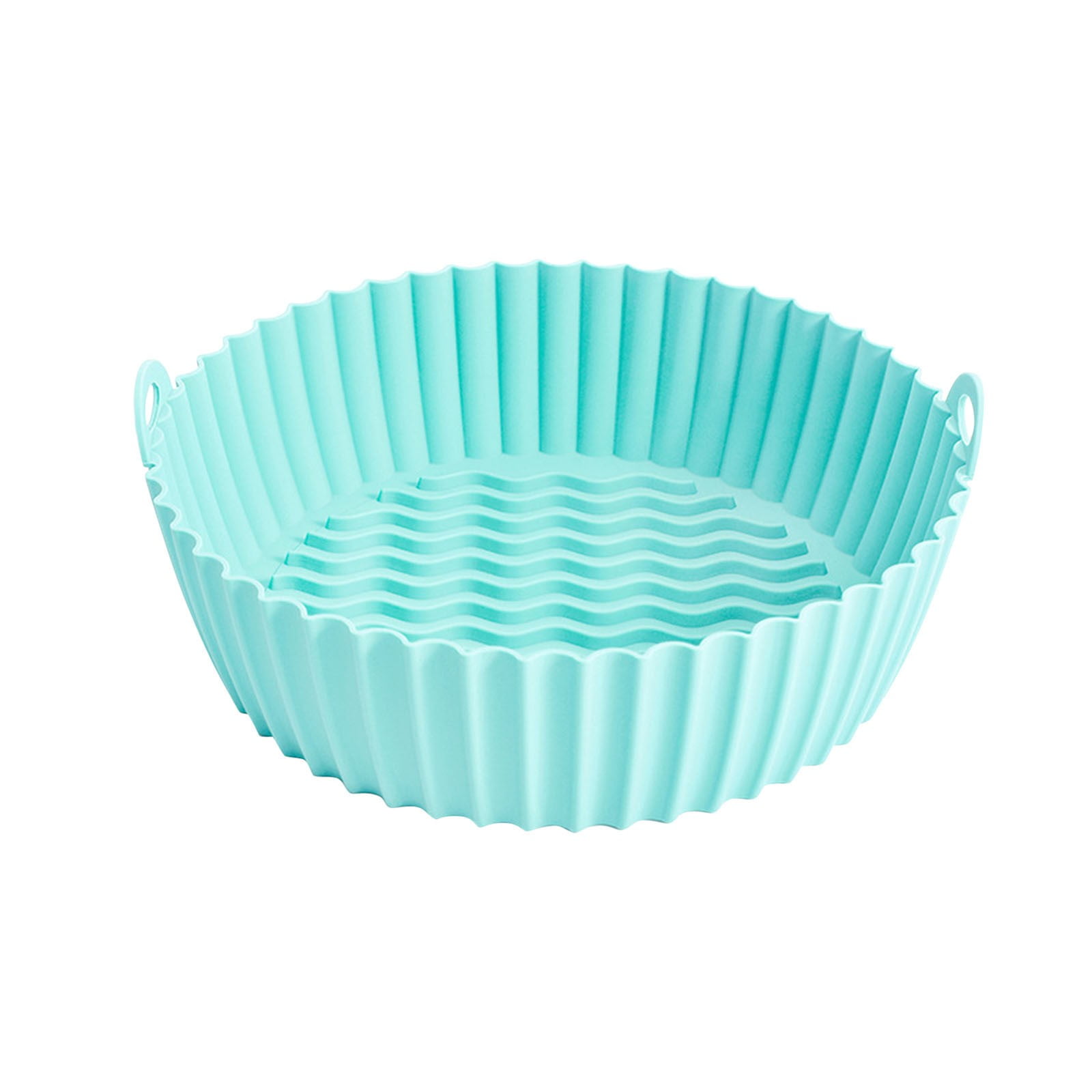 Green Air Fryer Silicone Baking Tray Reusable Non-Stick Oven Safe 7.9 X ...