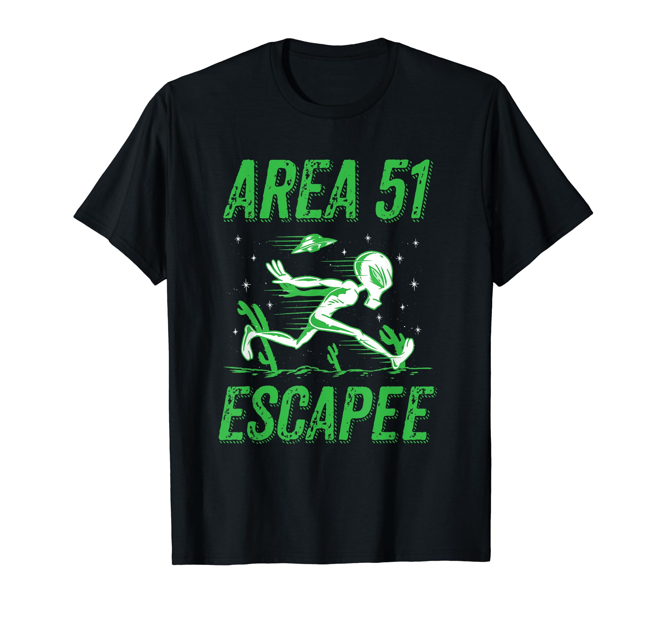 Green Alien Area 51 Escapee T-Shirt - Walmart.com