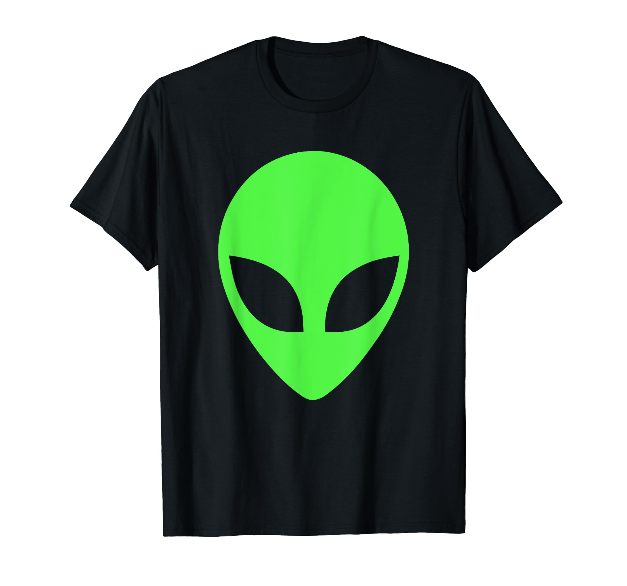 Green Alien Head 90's Style Funny Alien T-Shirt - Walmart.com